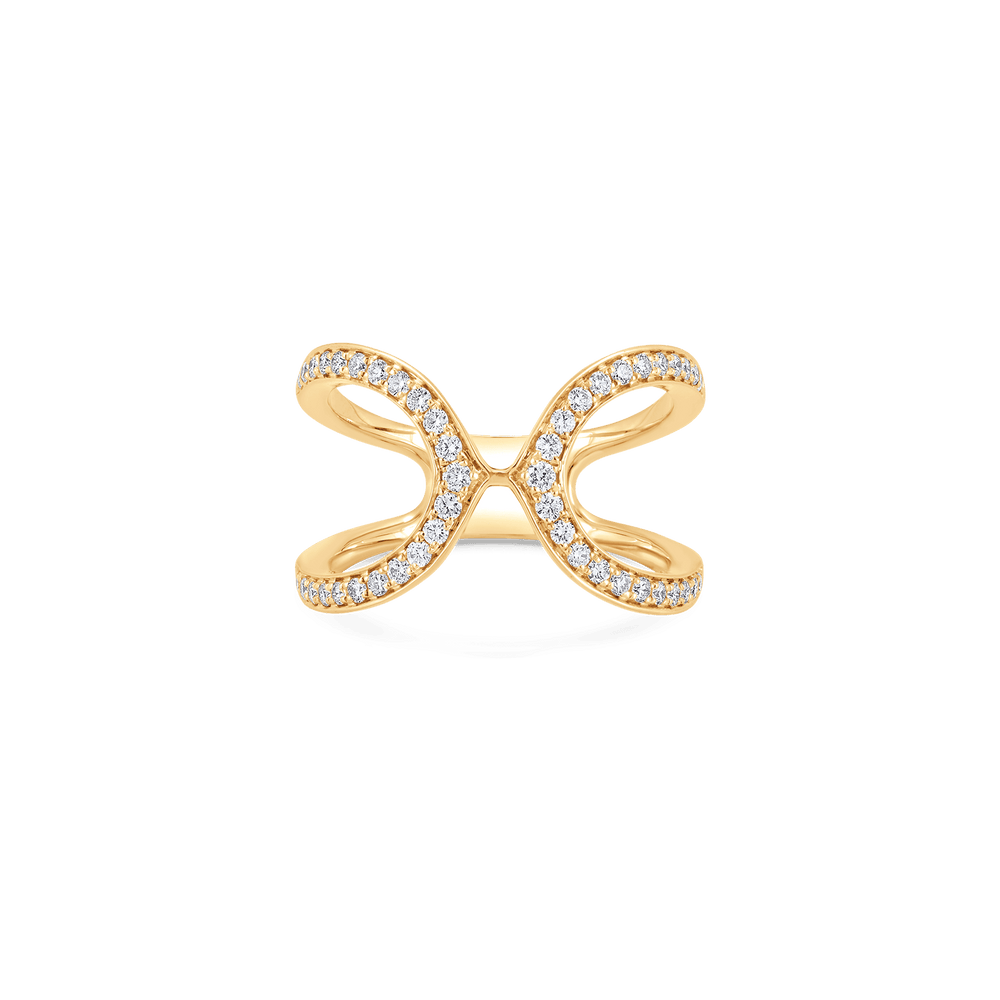 Lucia Double Taj Ring | Shop 18k Gold and Diamond Jewelry Stackable ...